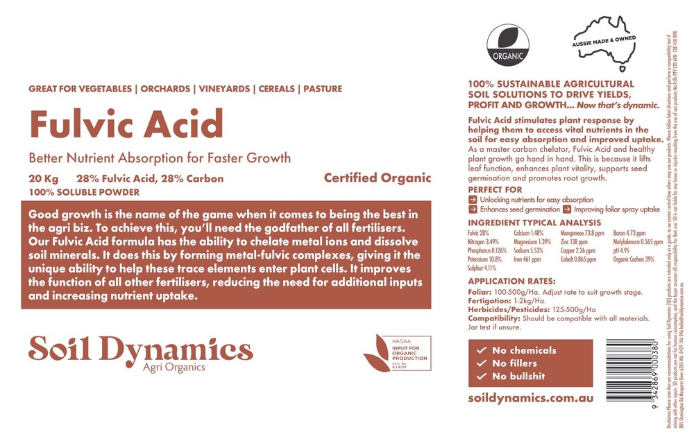 Fulvic Powder - 100% soluble. NB : This item is available for purchase ...