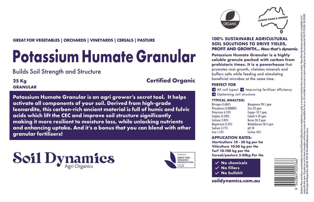 Potassium Humate Granular | Boosts Root Growth & Microbes