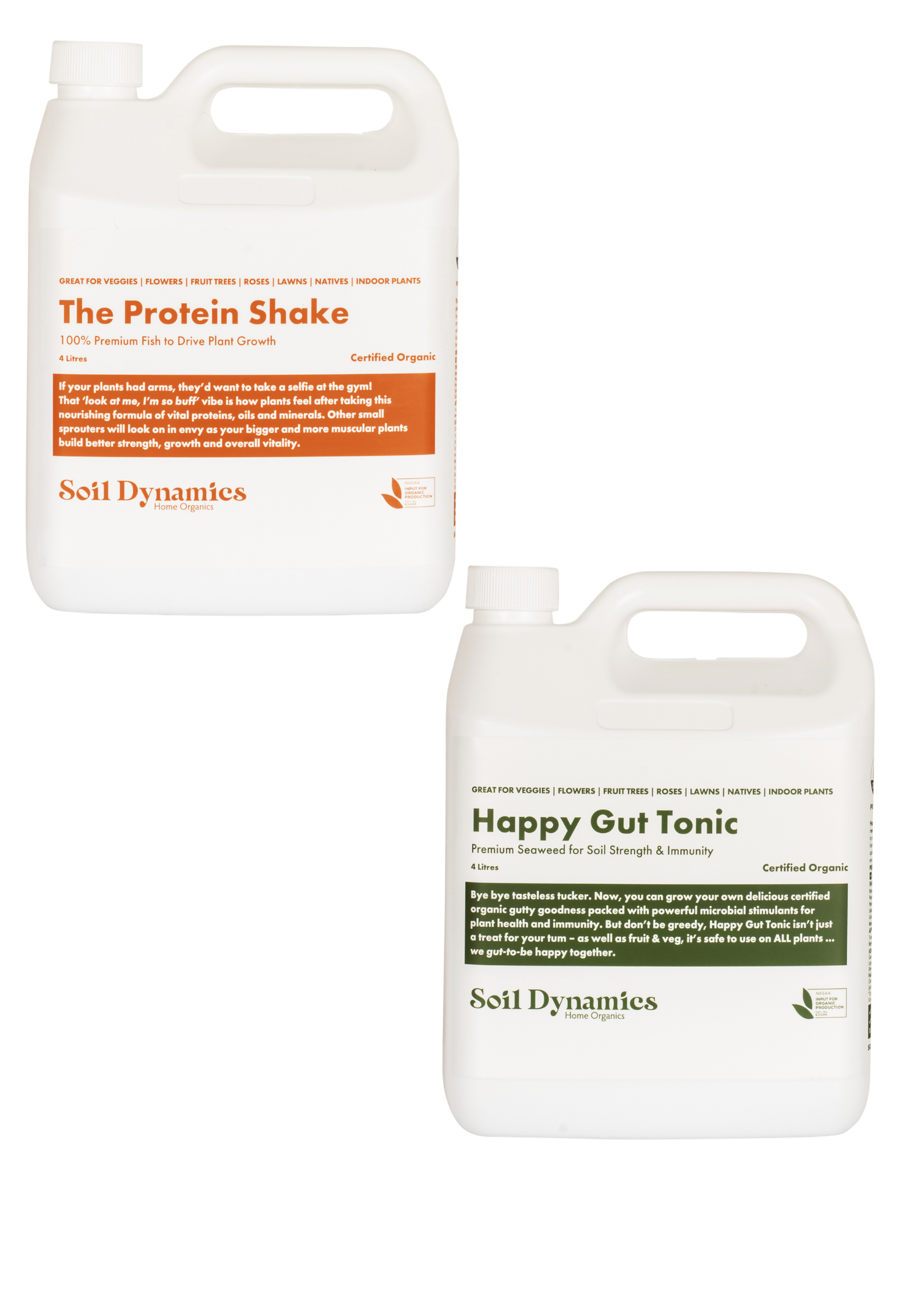 Buy the Happy Gut & Protein Shake Organic Fertilisers Bundle – Soil ...